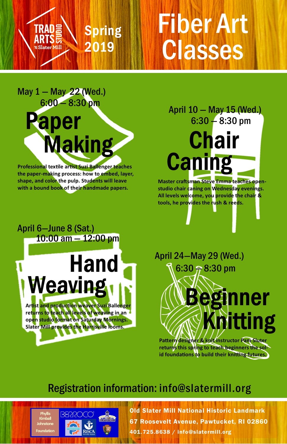 Spring 2019 Fiber Art Classes Providence Media spring-2019-fiber-art-classes-providence-media